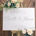 Wedding Welcome Sign, Ring Design, Wedding Decor, Personalised Wedding ...
