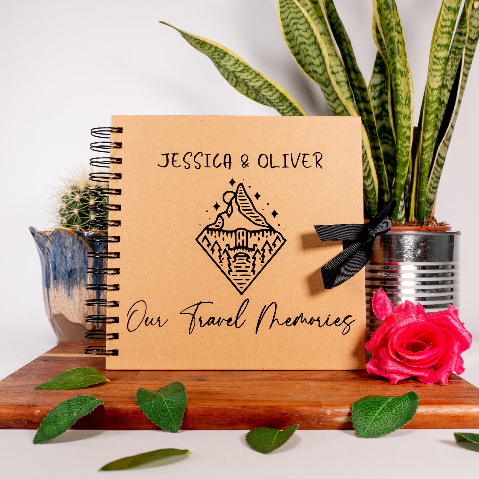 Personalised Scrapbook, Couples Memory Book, Adventure Scrapbook ...