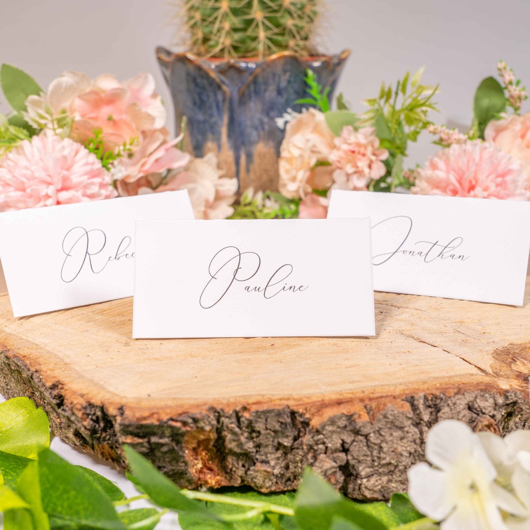 Wedding Name Cards, Place Settings, Guest Seating Cards, Name Tags ...