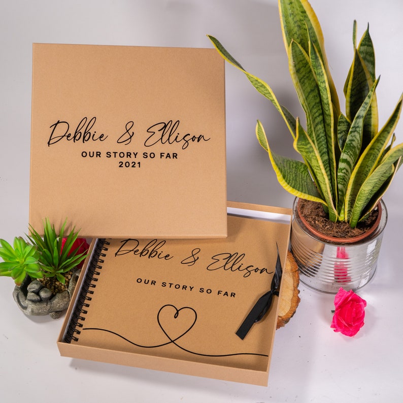 Our Story so Far Personalised Scrapbook Couples Memory Book - Etsy UK