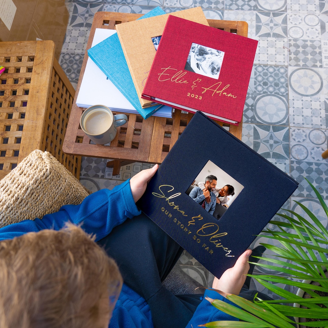 Luxury Linen Photo Album, Self Adhesive, Blank DIY Album, Photograph ...