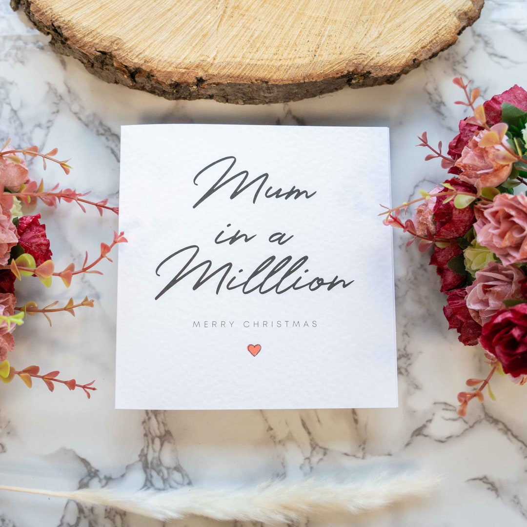 Mum Christmas Card Christmas Card for Mum Mum Christmas - Etsy