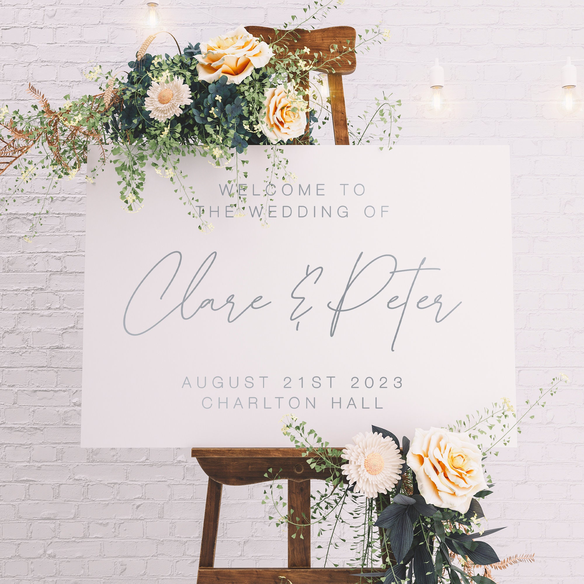 Wedding Welcome Sign Wedding Decor A1 A2 Personalised | Etsy