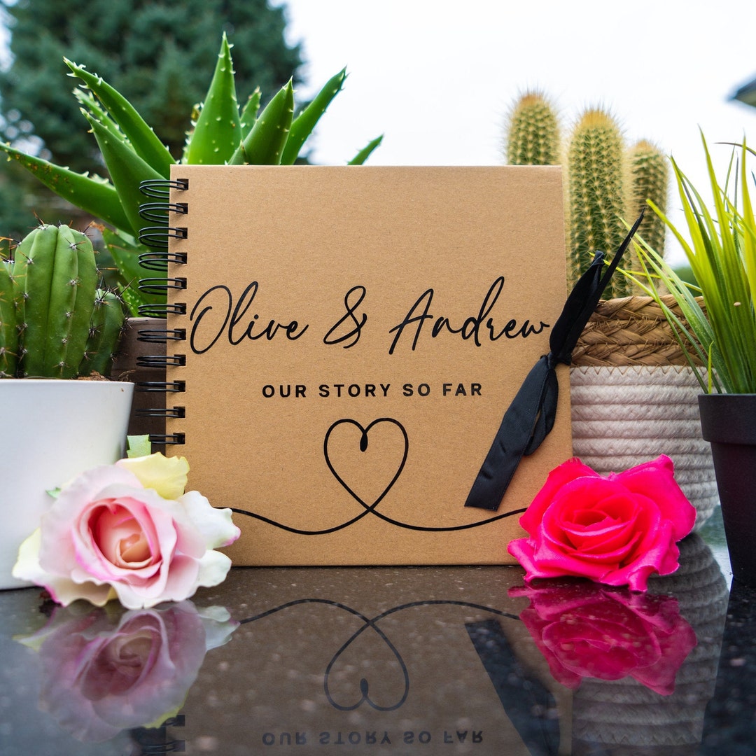 Our Story so Far Personalised Scrapbook Couples Memory Book - Etsy