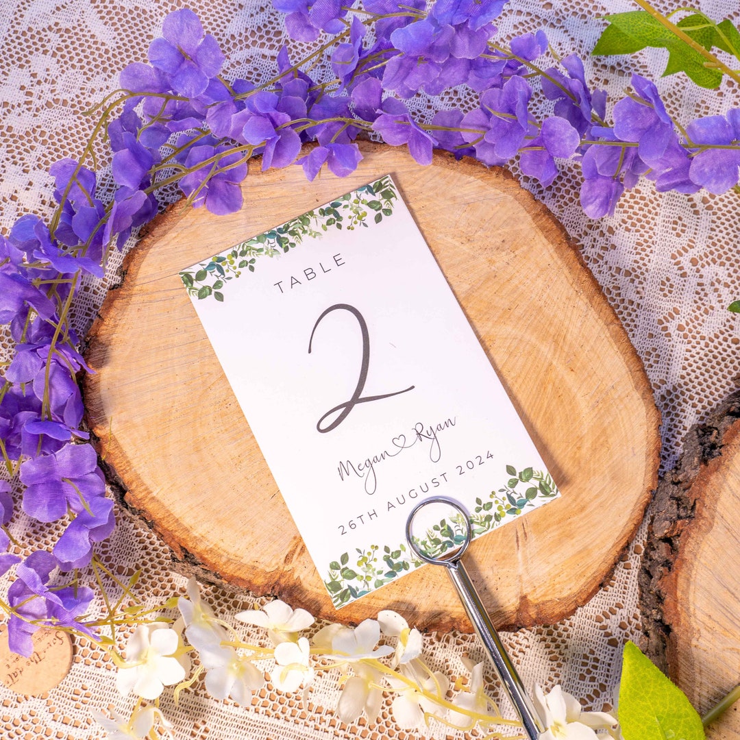 Wedding Table Numbers, Table Names, Table Numbers, Seating Numbers ...