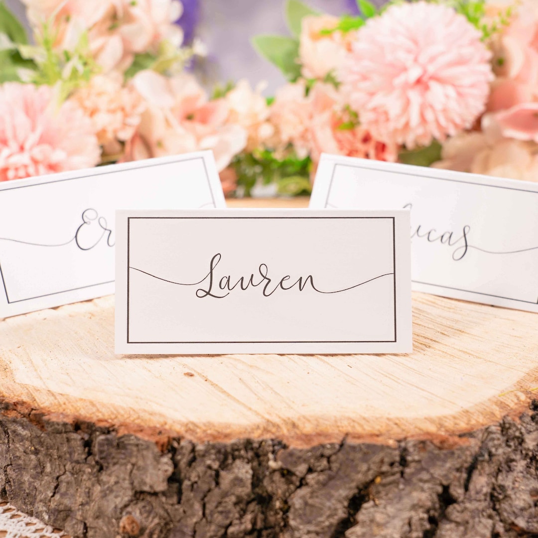 Name Tags, Personalised Name Cards, Wedding Name Cards, Wedding Favors ...