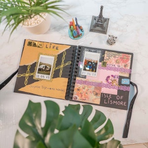 Personalised Scrapbook, Line Art Album, Couples Memory Book, Gifts for ...