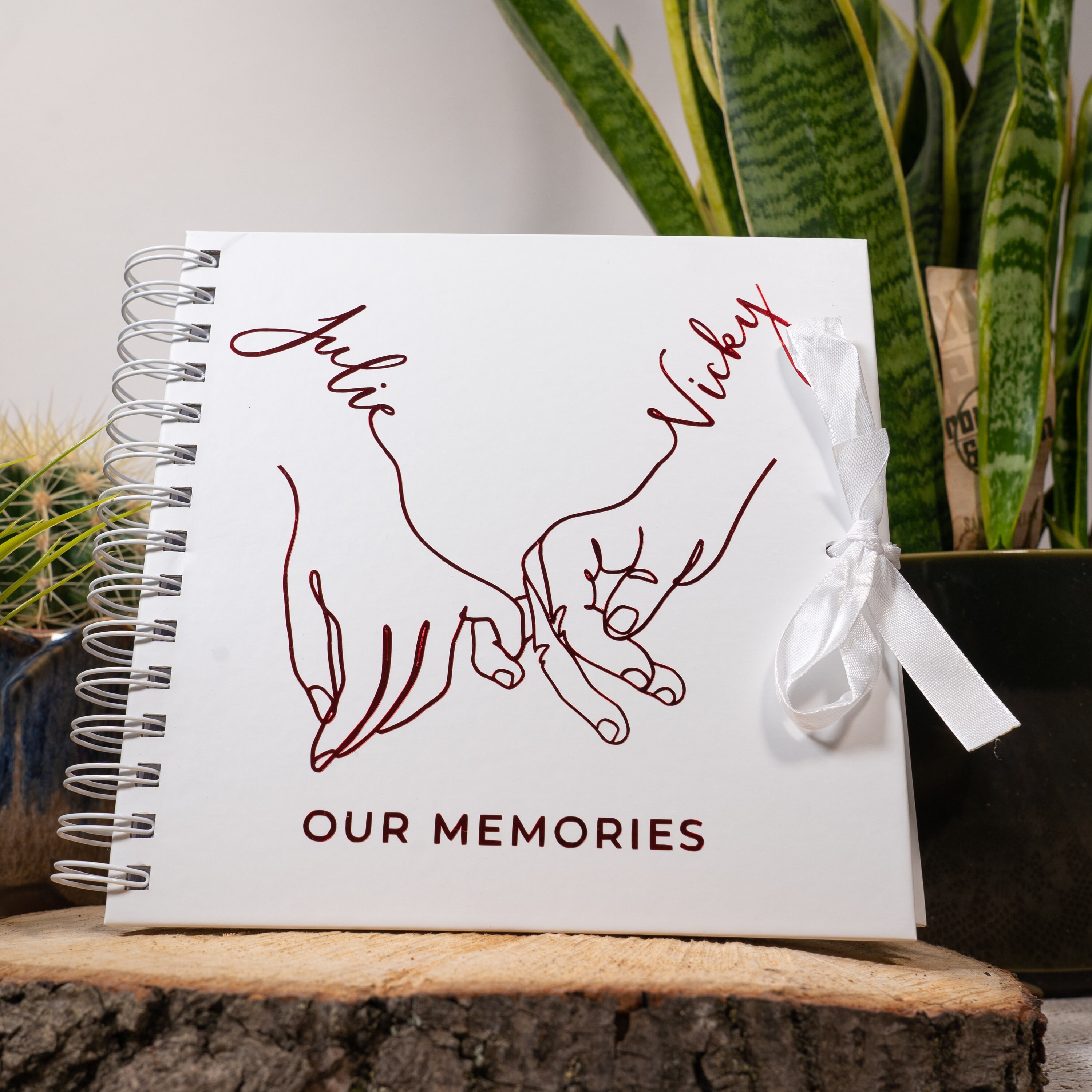 Personalised Scrapbook Line Art Album Couples Memory Book - Etsy