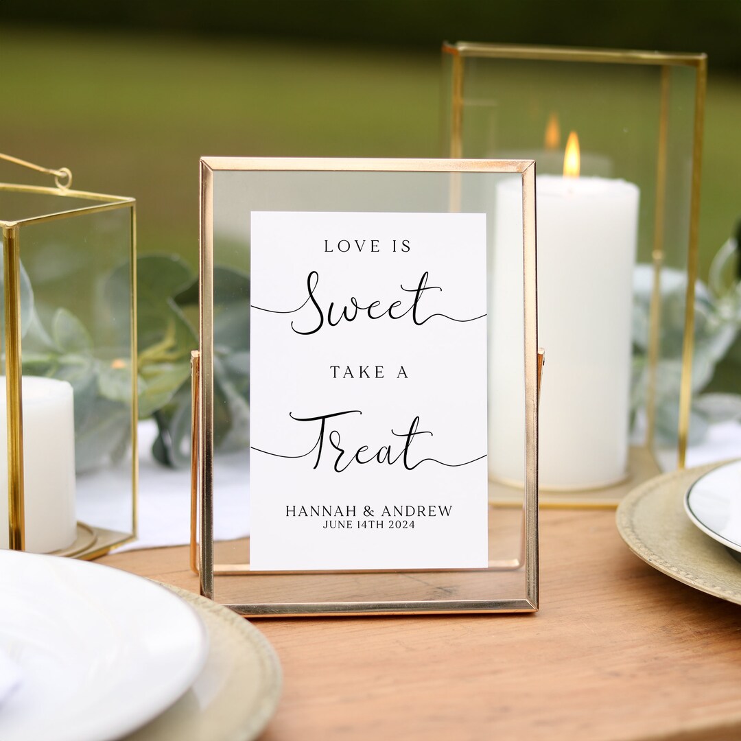 Custom Wedding Signage, Wedding Sign, Wedding Sweet Table Sign, Wedding ...