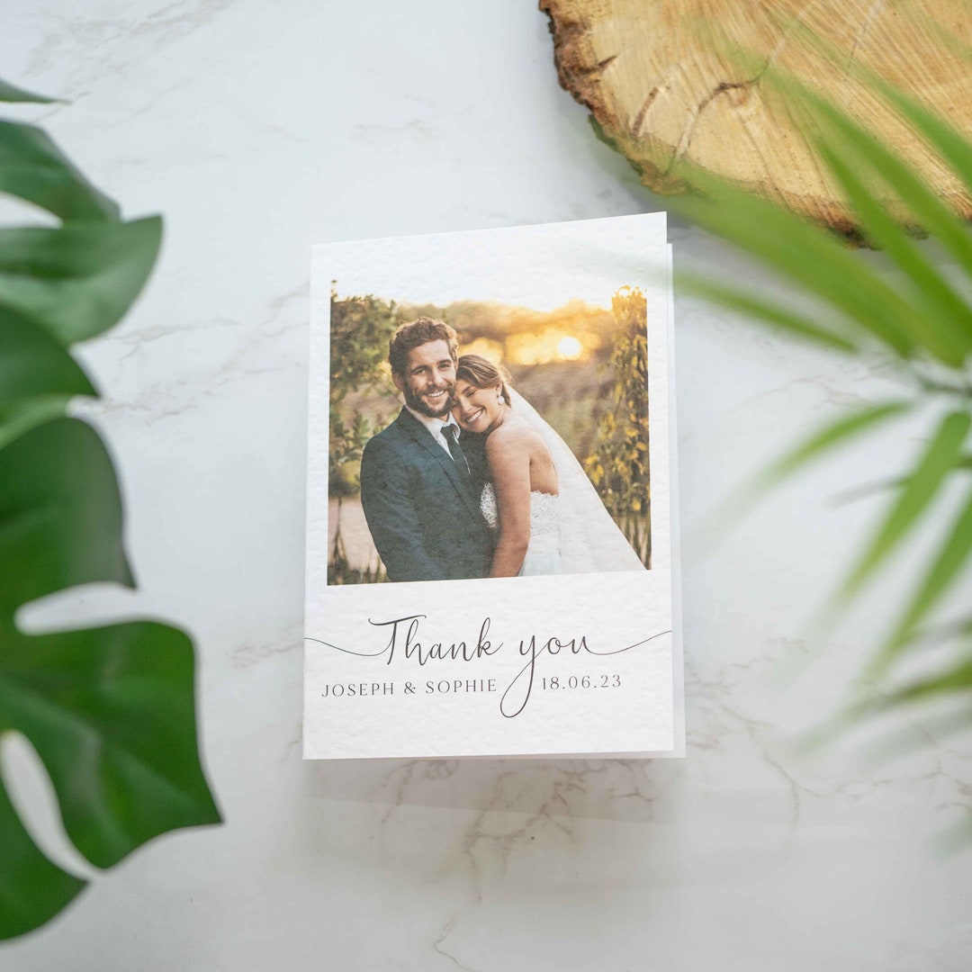 Wedding Thank You Cards, Personalised Wedding Thank You Cards, Wedding ...