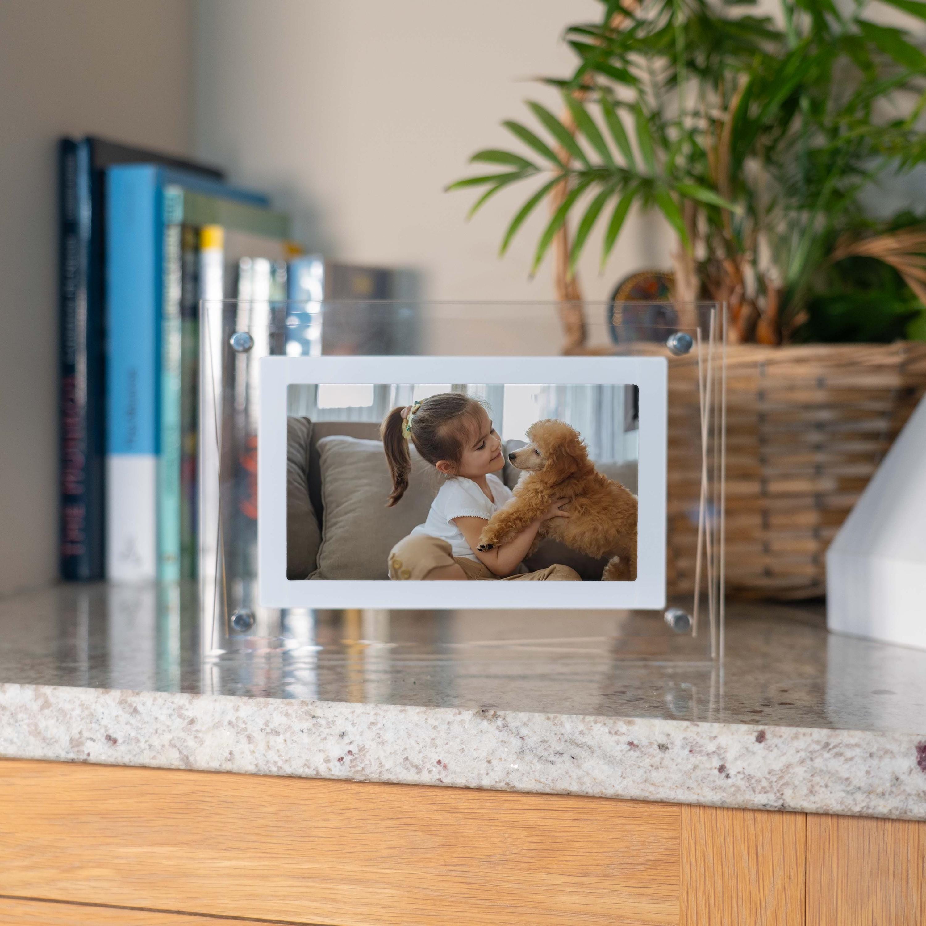 Pets Digital Photo Frame With Personalised Gift Box, Dog Gift, Cats ...
