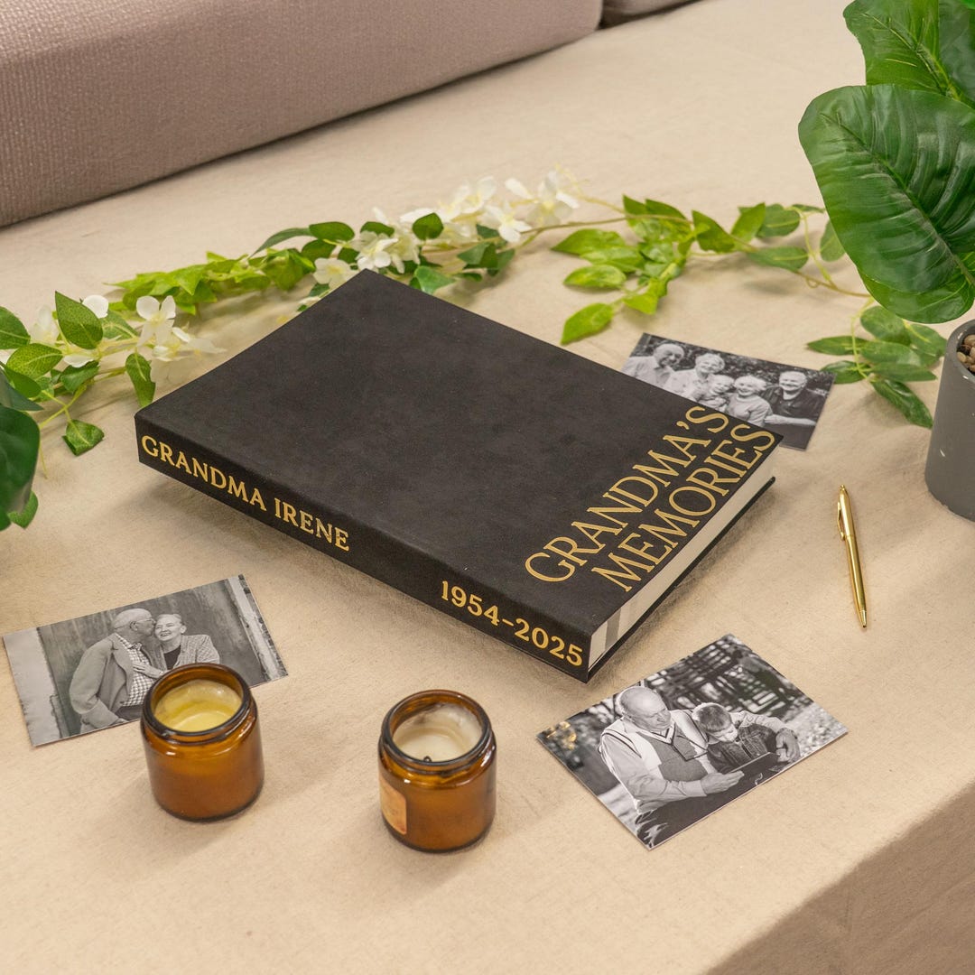 Remembrance Photo Album, Memorial Keepsake Book for Loved Ones, Memory ...