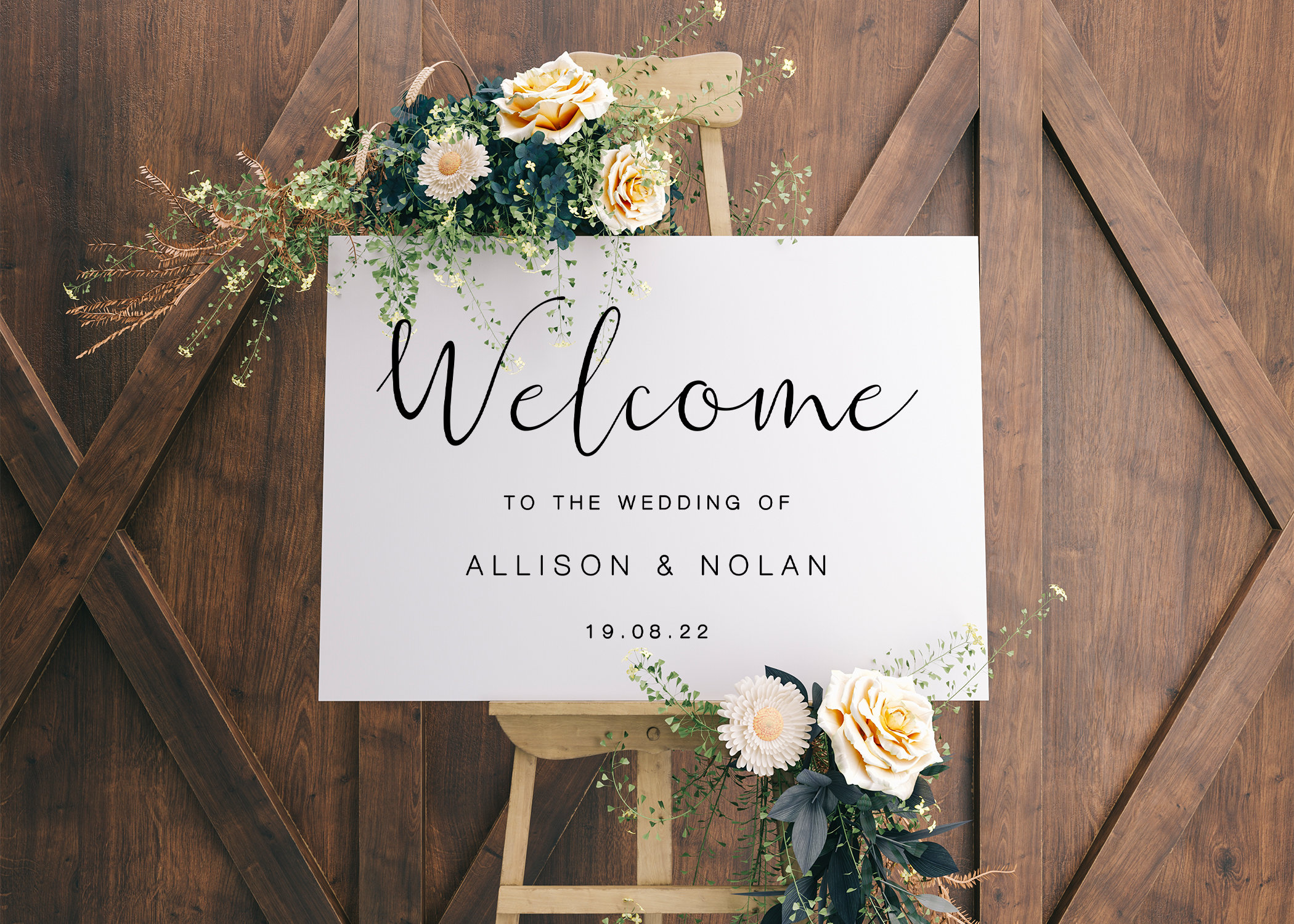 Wedding Welcome Sign, Wedding Decor, A1, A2, Personalised Wedding Sign ...