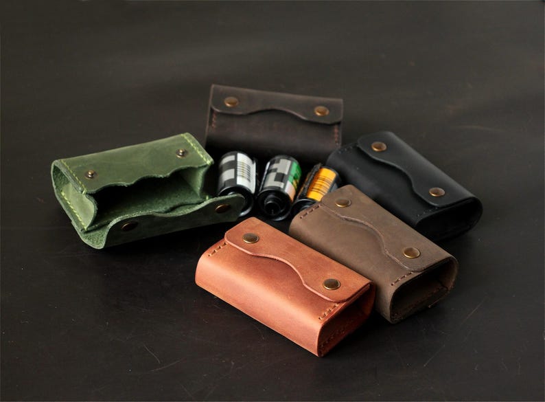 Leather Camera Film Case, Film Holder, Analog Film Pouch - Etsy