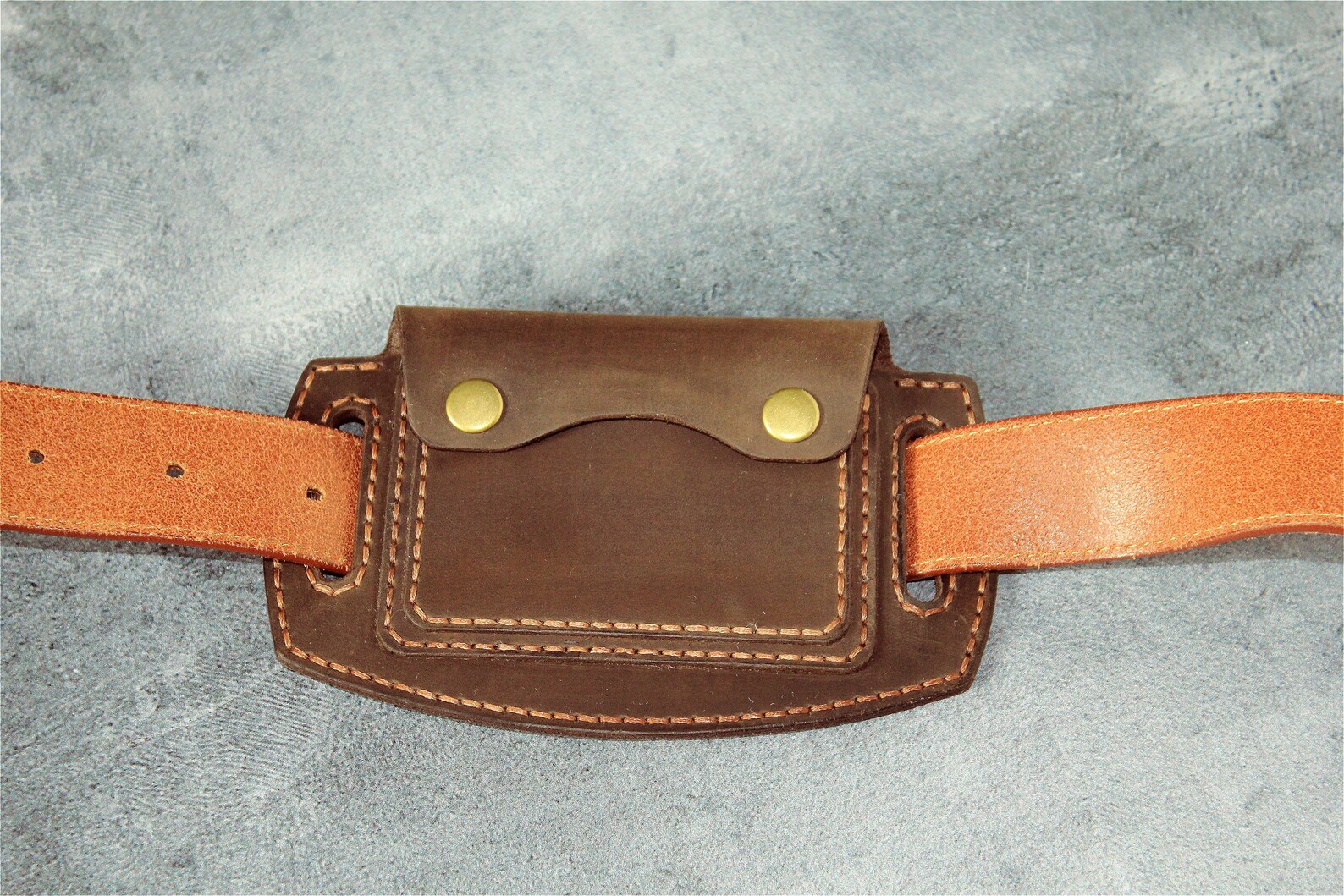 Leather Belt Purse/ Leather Small Wallet/ Travel Leather Wallet/mini ...