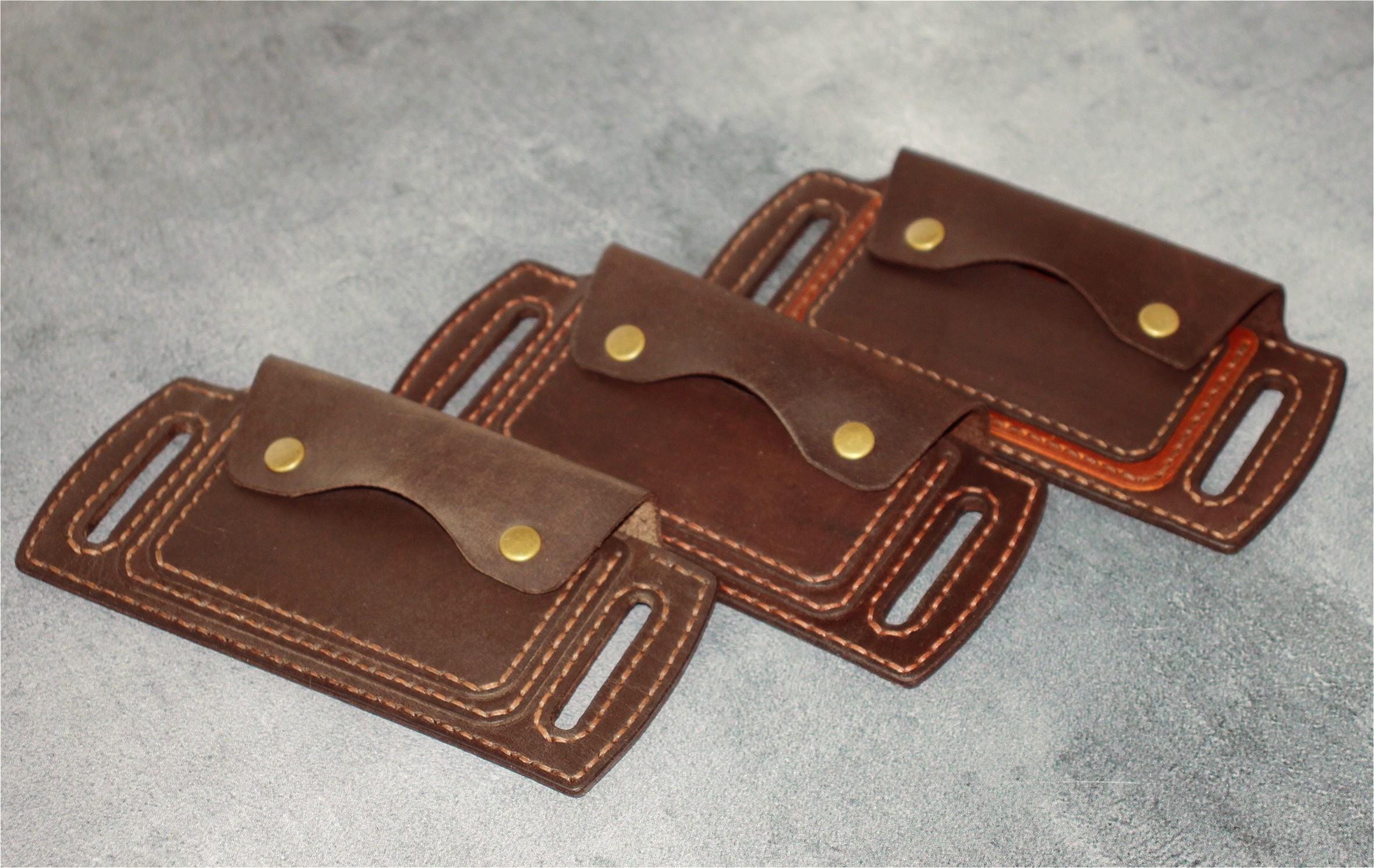 Leather Belt Wallet/leather Small Wallet/travel Leather Wallet/mini ...