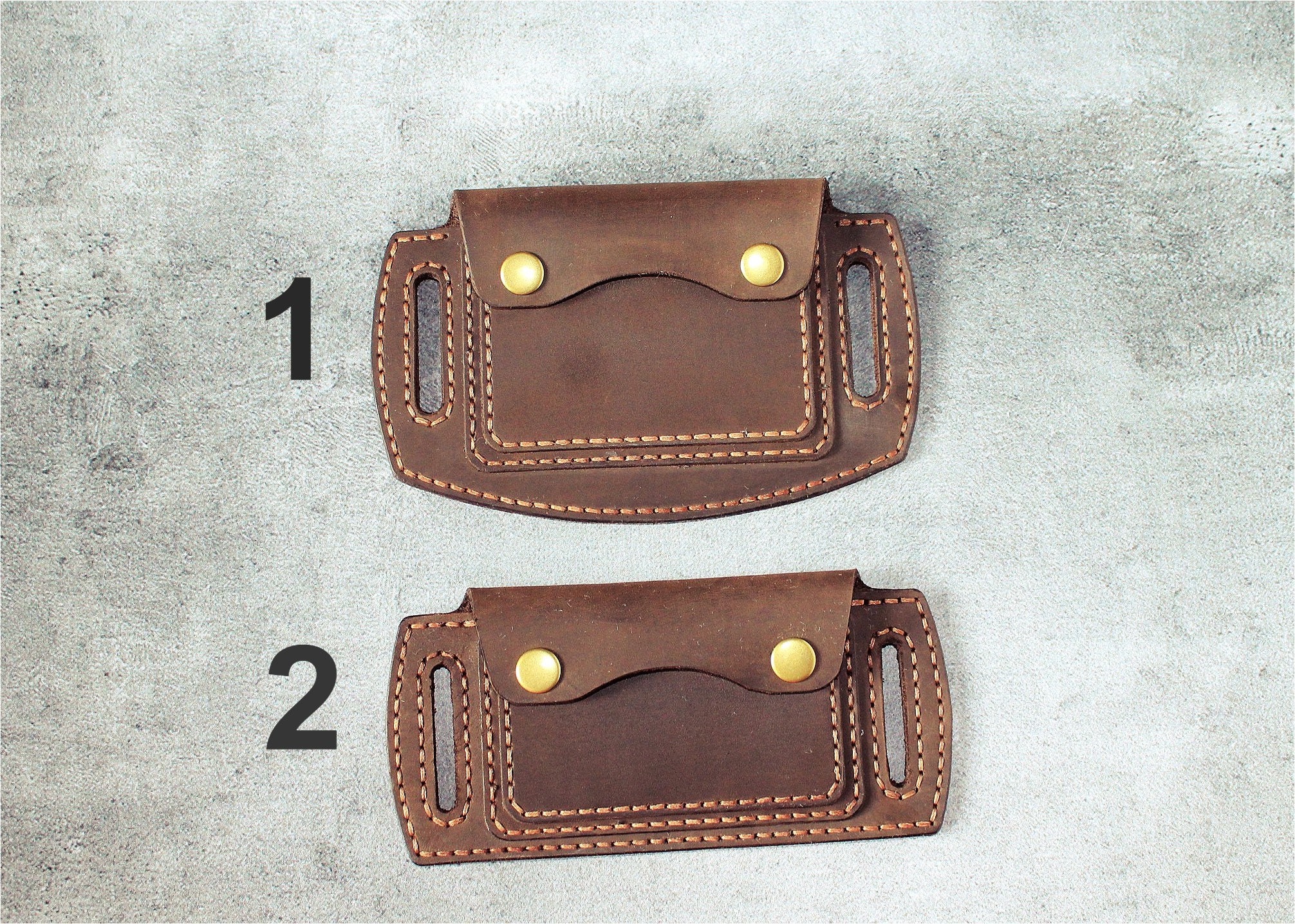 Leather Belt Purse/ Leather Small Wallet/ Travel Leather Wallet/mini ...