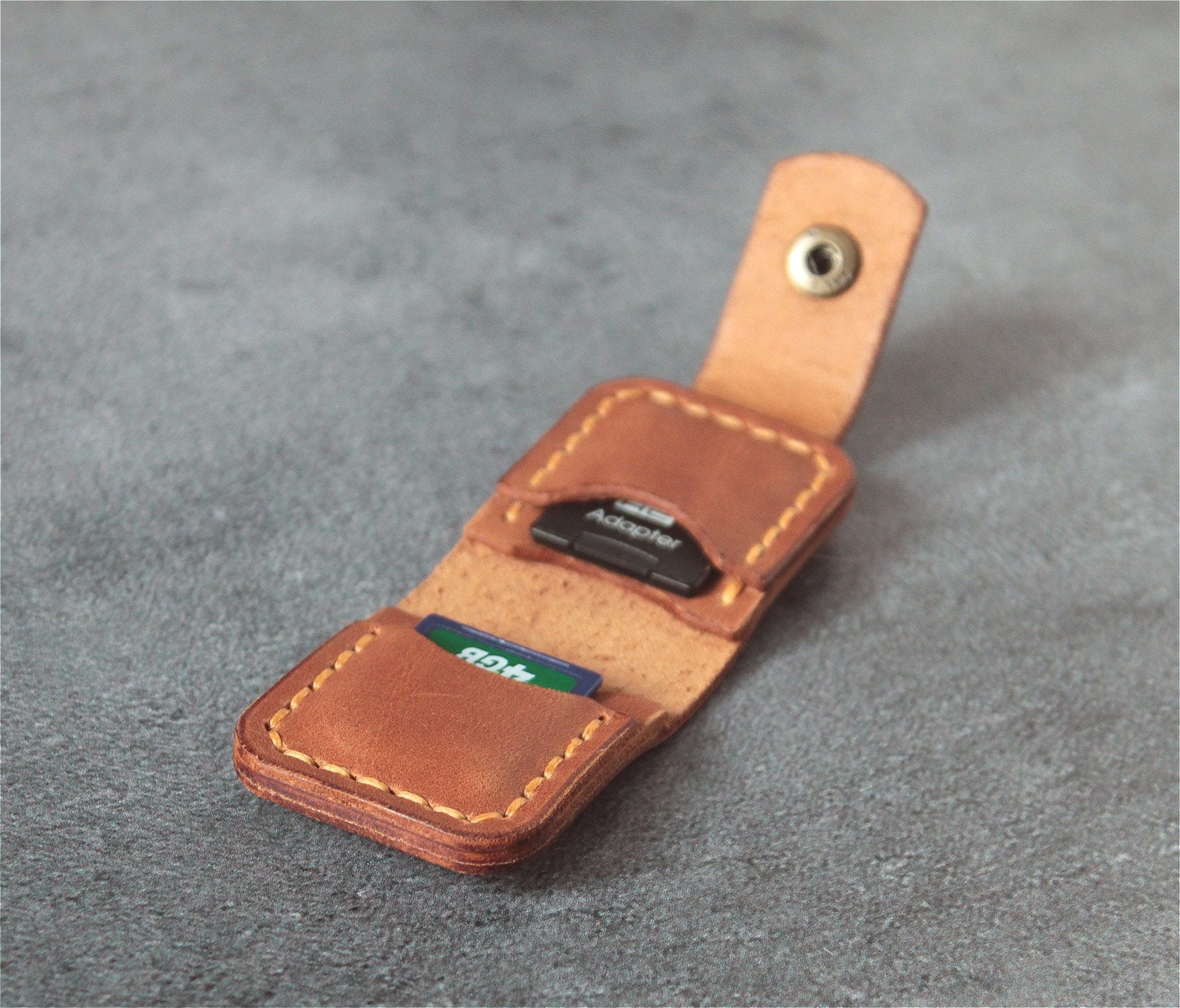 SD Card Case / Leather SD Card Case / Leather SD Card Wallet - Etsy