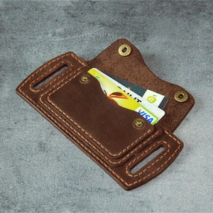 Leather Belt Purse/ Leather Small Wallet/ Travel Leather Wallet/mini ...