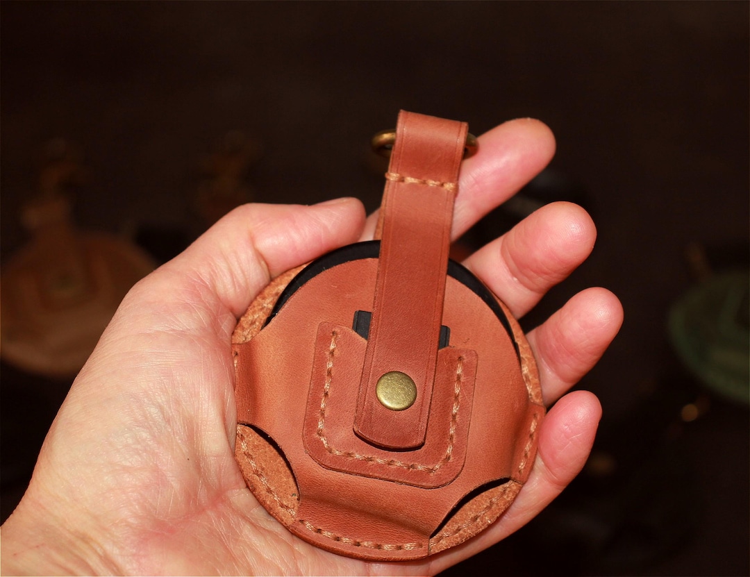 Leather Camera Lens Cap Case / Leather Camera Lens Cap Holder / Lens ...