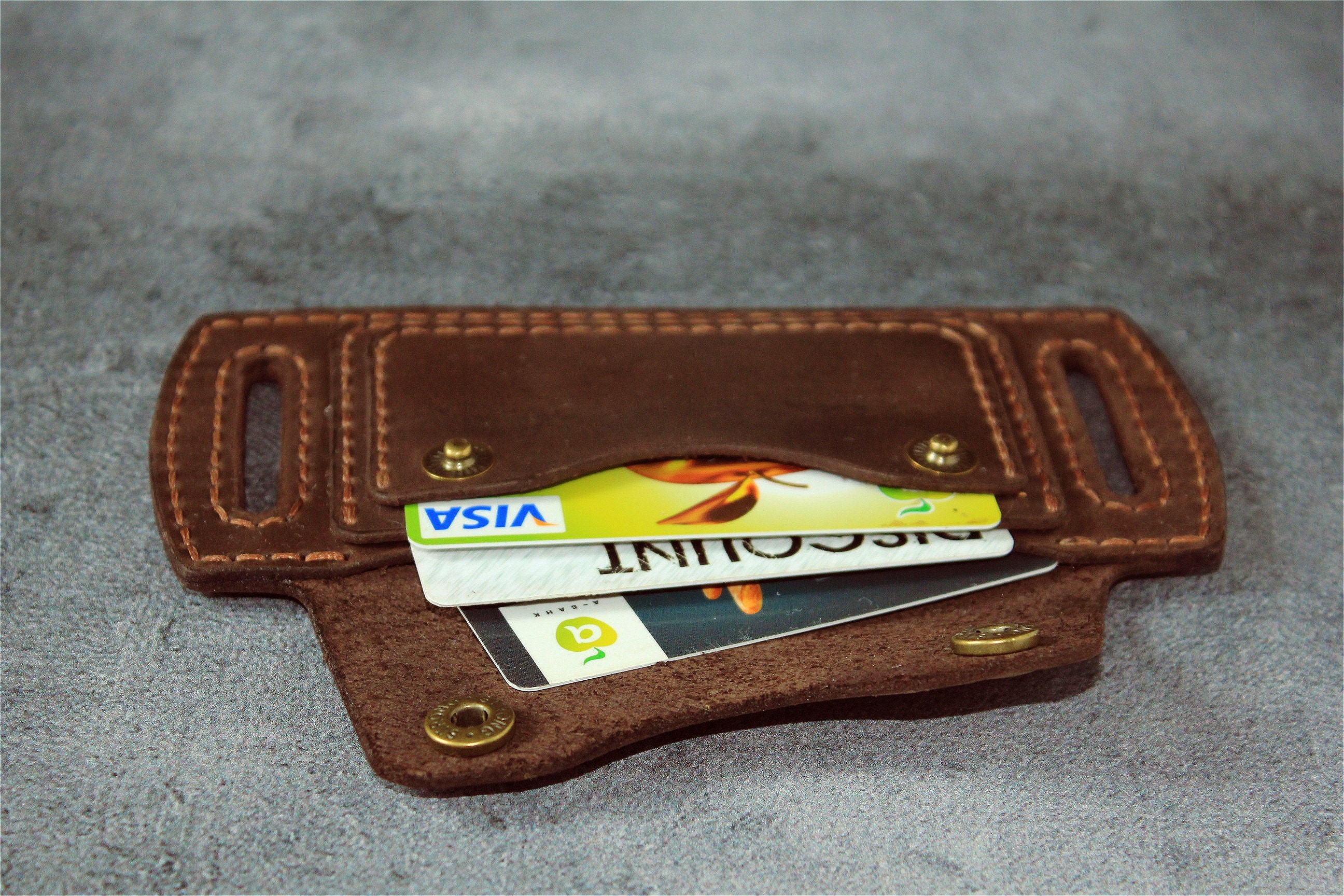 Leather Belt Purse/ Leather Small Wallet/ Travel Leather Wallet/mini ...