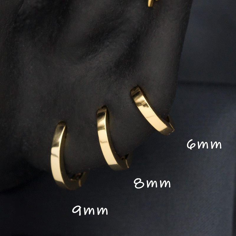 5mm Gold Hoop - Etsy