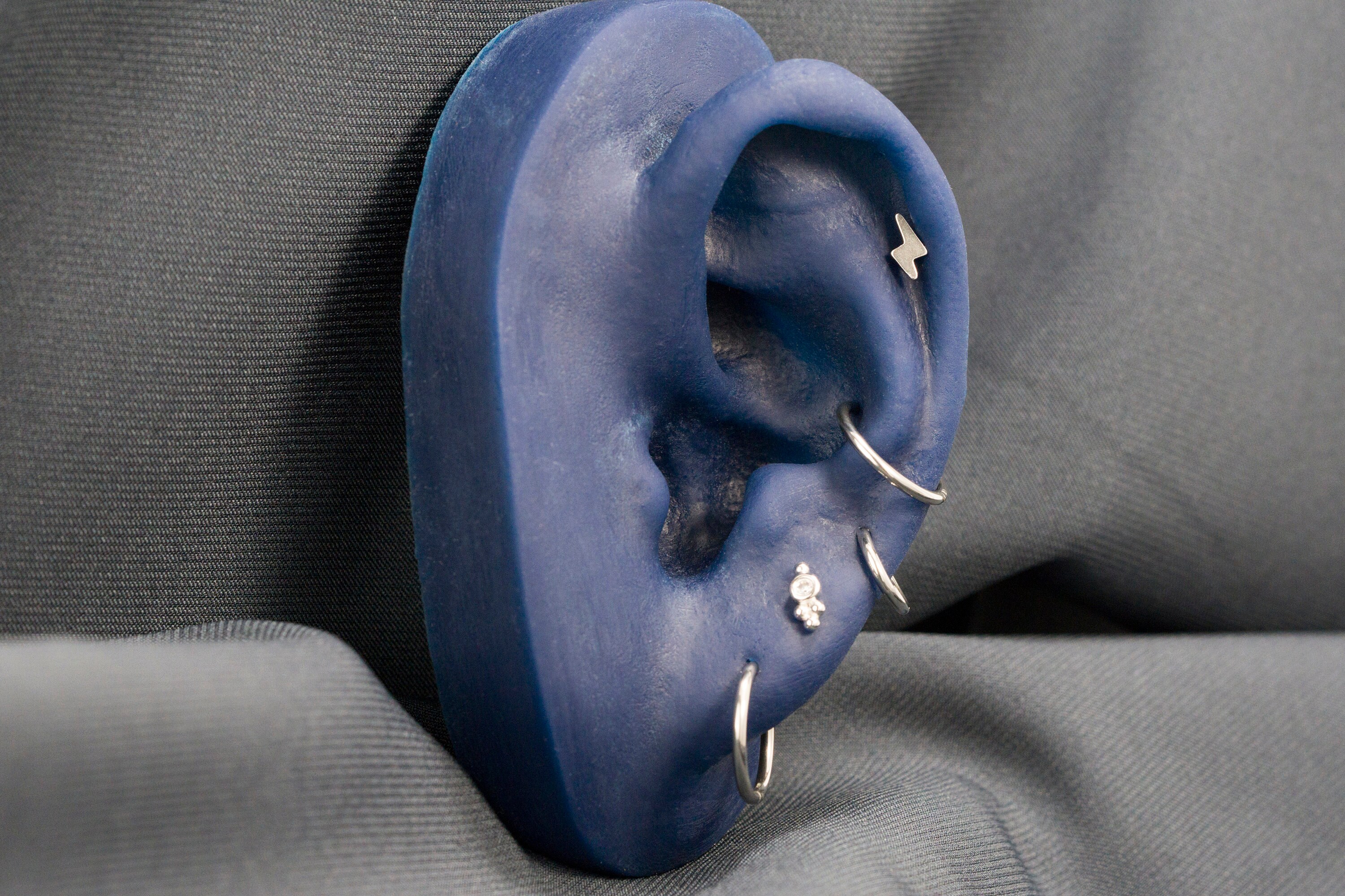 316L 16G Lightning Bolt Piercing / Cartilage Tragus Studs / - Etsy Canada