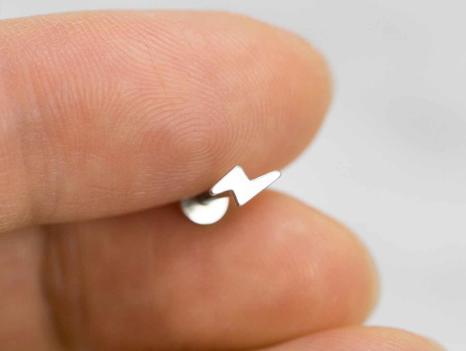 316L 16G Lightning Bolt Piercing / Cartilage Tragus Studs / - Etsy Canada