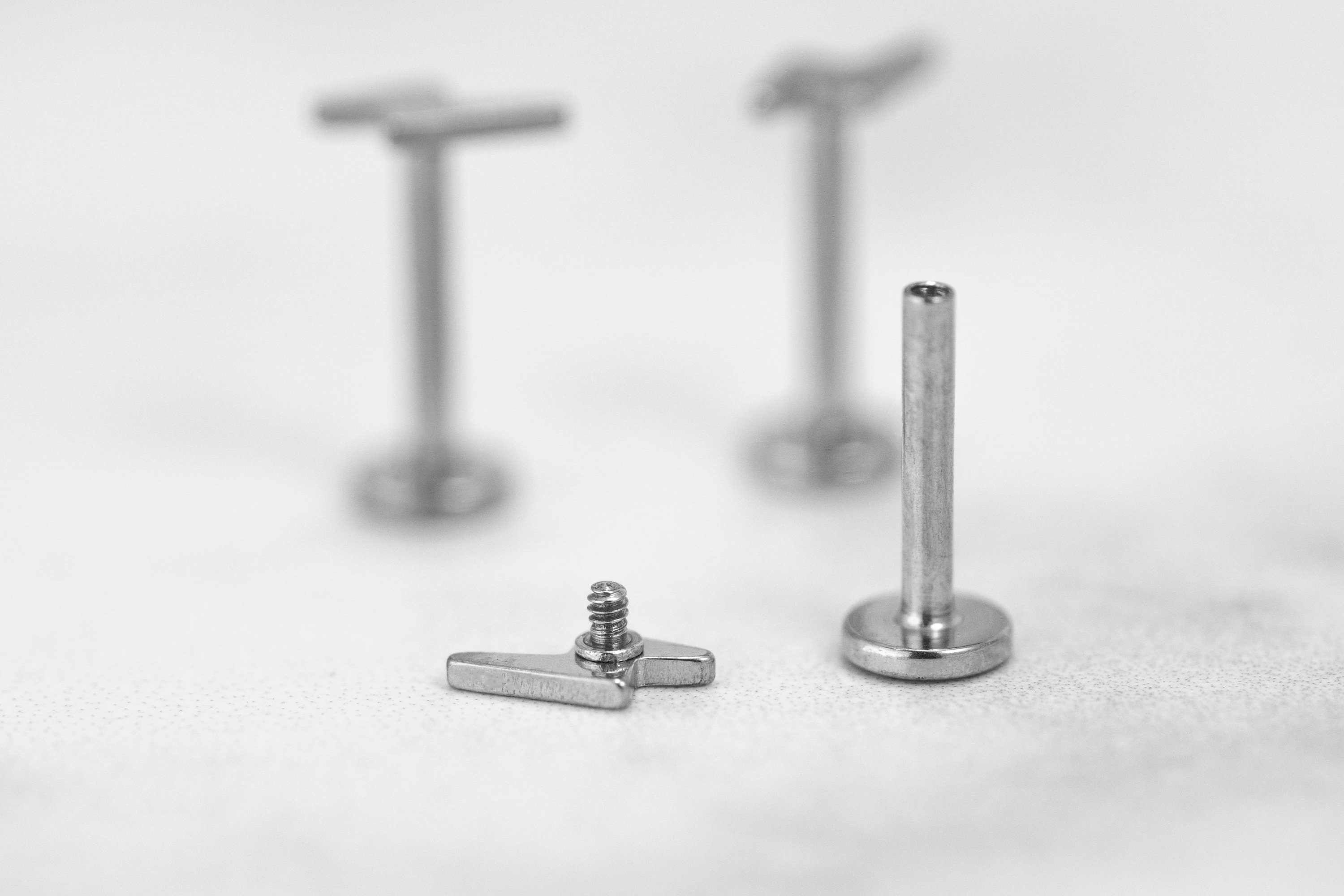 316L 16G Lightning Bolt Piercing / Cartilage Tragus Studs / - Etsy Canada