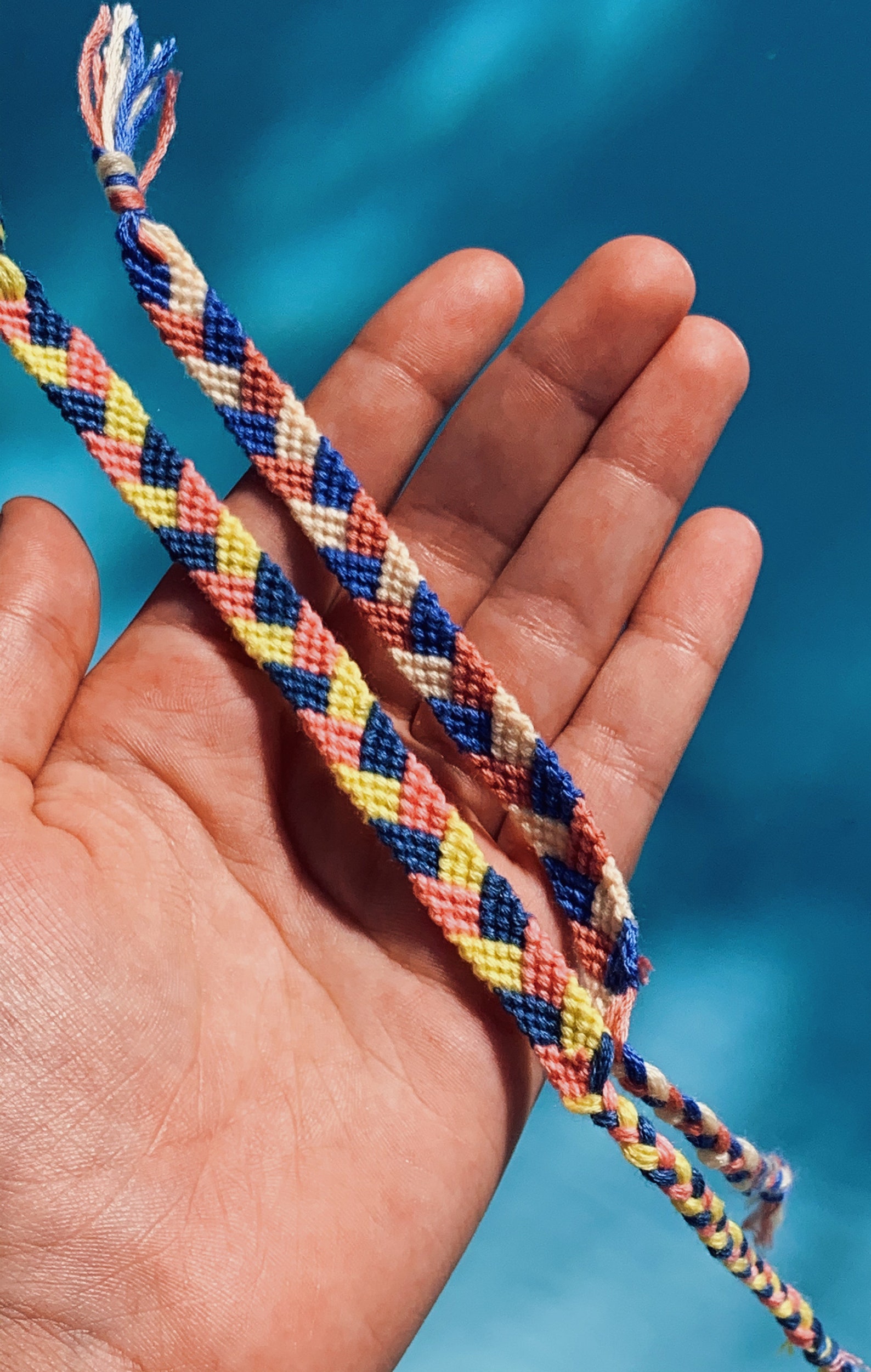 Handmade Friendship Bracelet- Braided Stitch - Etsy