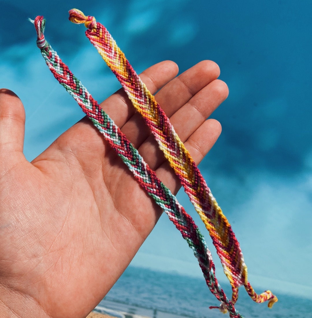 Handmade Friendship Bracelet Fishbone Chevron - Etsy