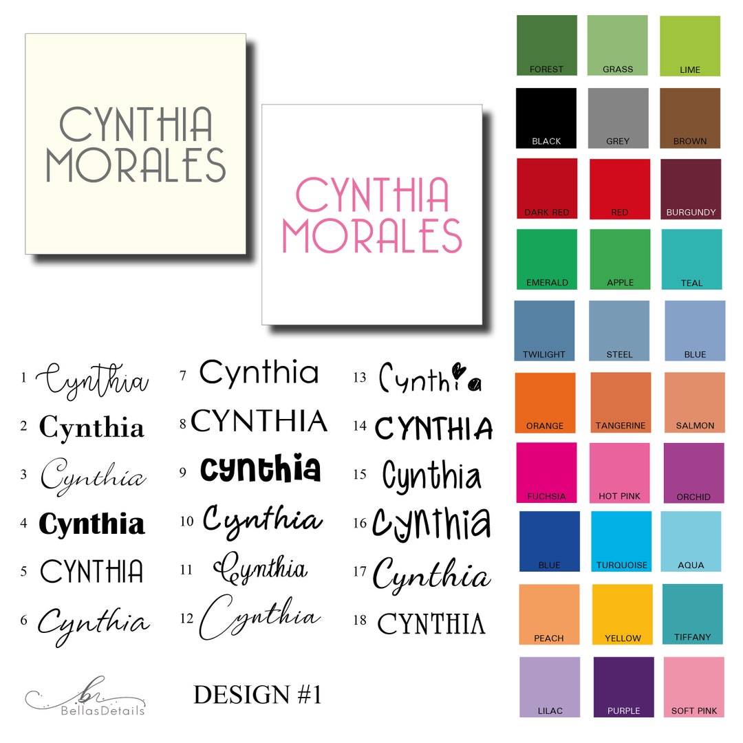 Personalized Name Tags, Name Cards, Labels - Etsy