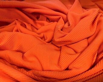 Orange Knit Fabric | Etsy