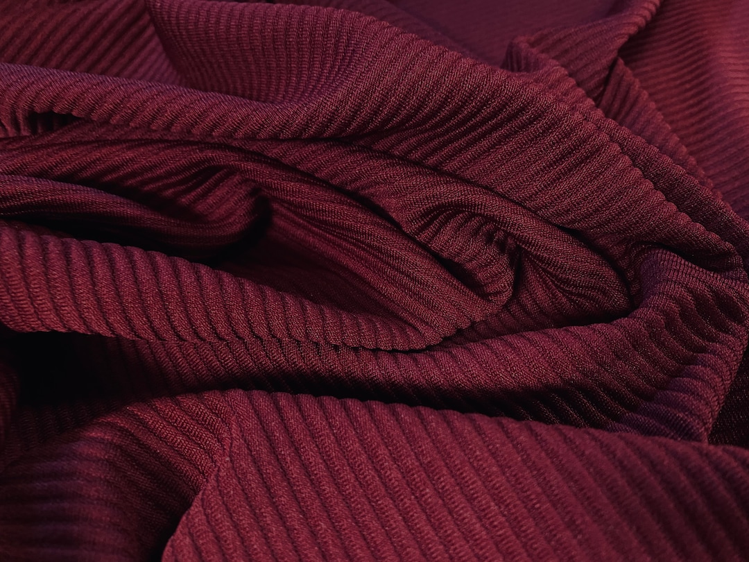 Ottoman Rib Stretch Jersey Fabric , per Metre - Wine - Etsy