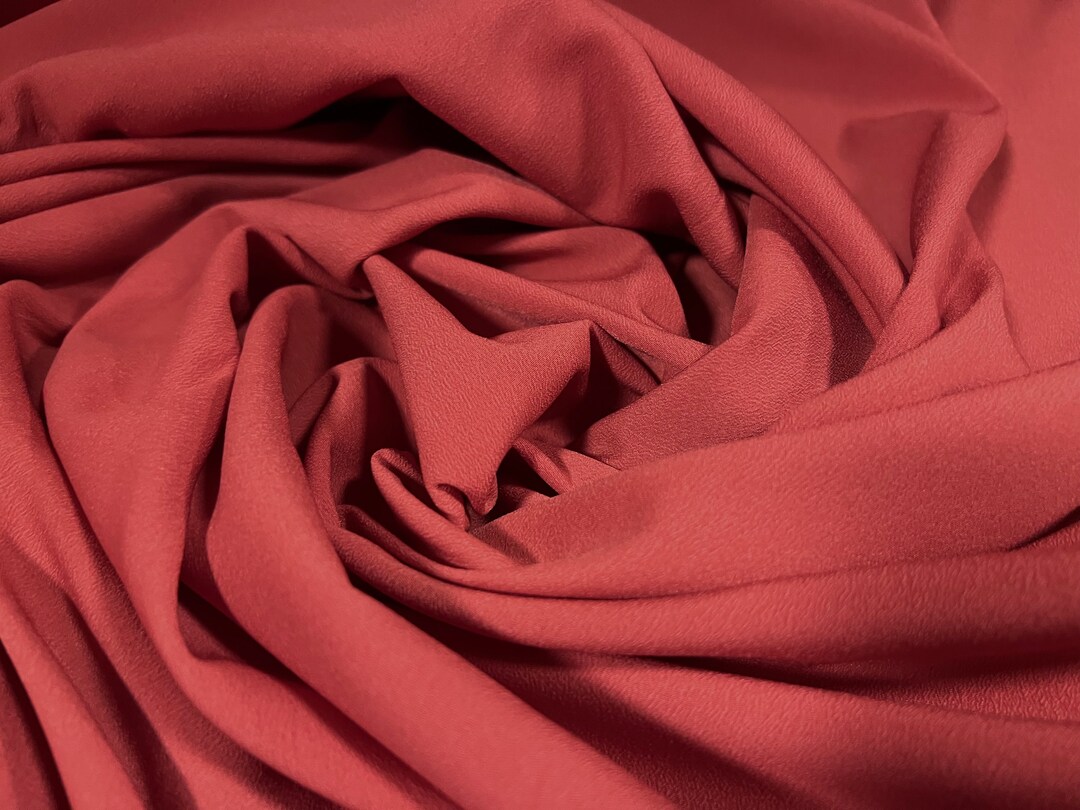Woven Microfibre Technical Fabric, per Metre - Plain - Coral - Etsy