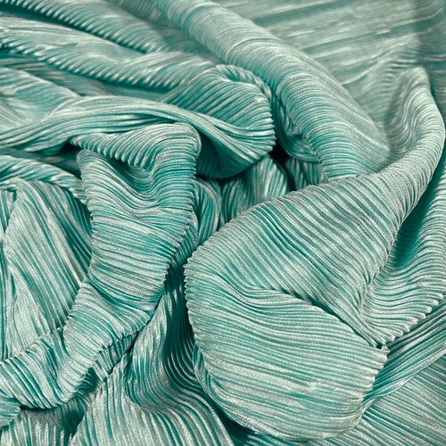 Plissé Pleated Satin Fabric per Metre Plain Blush - Etsy