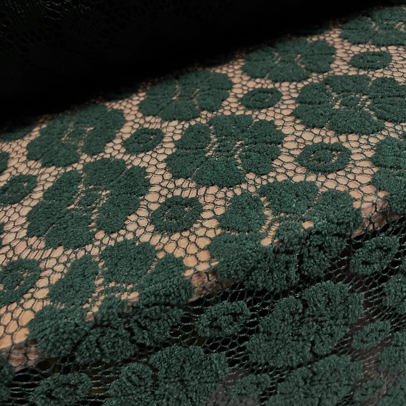 Green Lace Fabric - Etsy