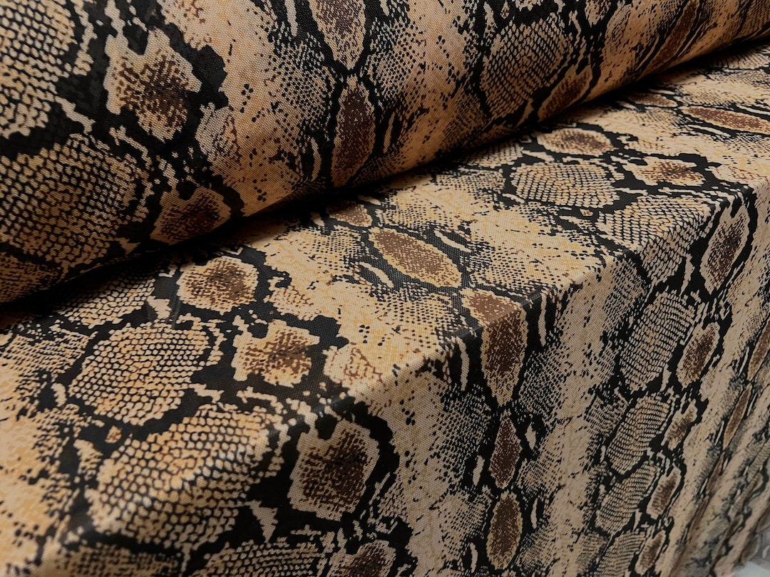 Power Mesh Net Sheer Stretch Fabric, per Metre - Snakeskin Print ...