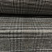 Heavyweight Wool Mouflon Flannel Fabric, per Metre - Plaid Check - Grey ...