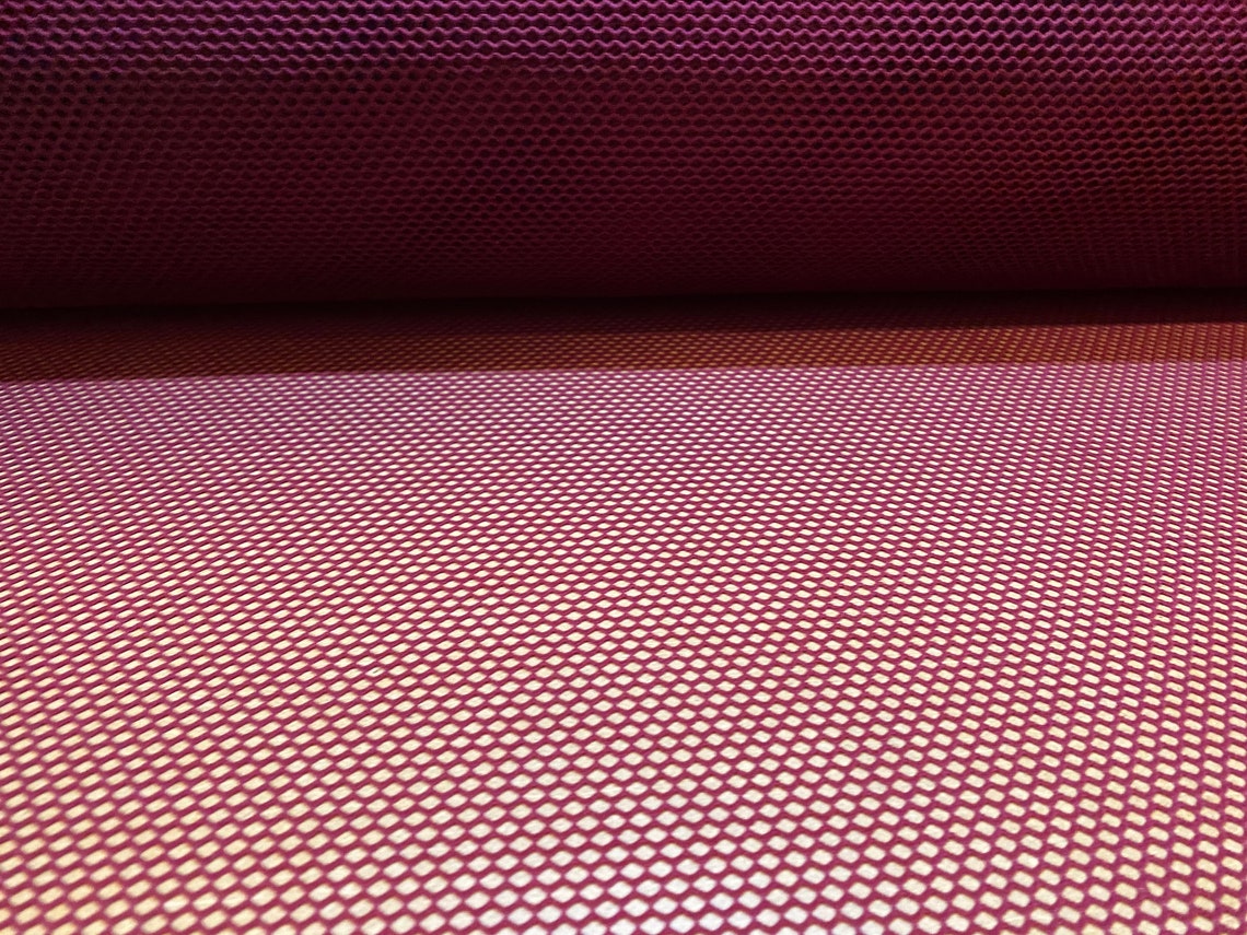 Fishnet Stretch Mesh Jersey Fabric per Metre Burgundy - Etsy