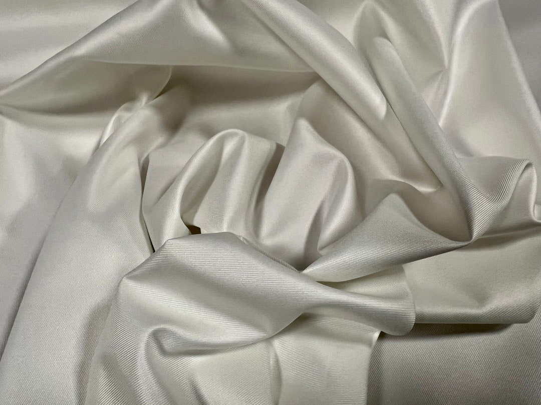 Pongee Woven Dress Fabric, per Metre - Plain - Ivory - Etsy