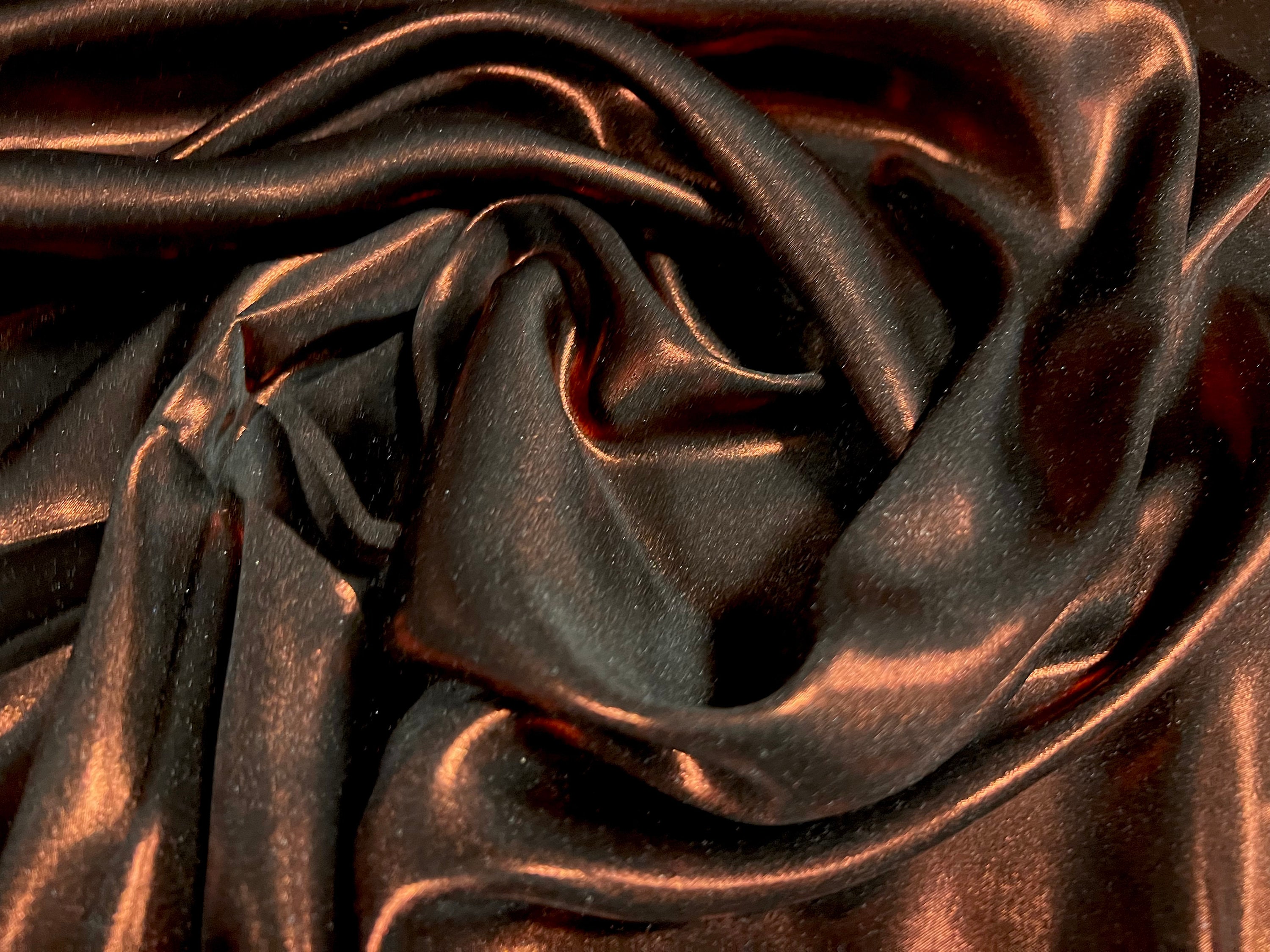 Metallic Sparkle Satin Dress Fabric per Metre Plain Rust - Etsy