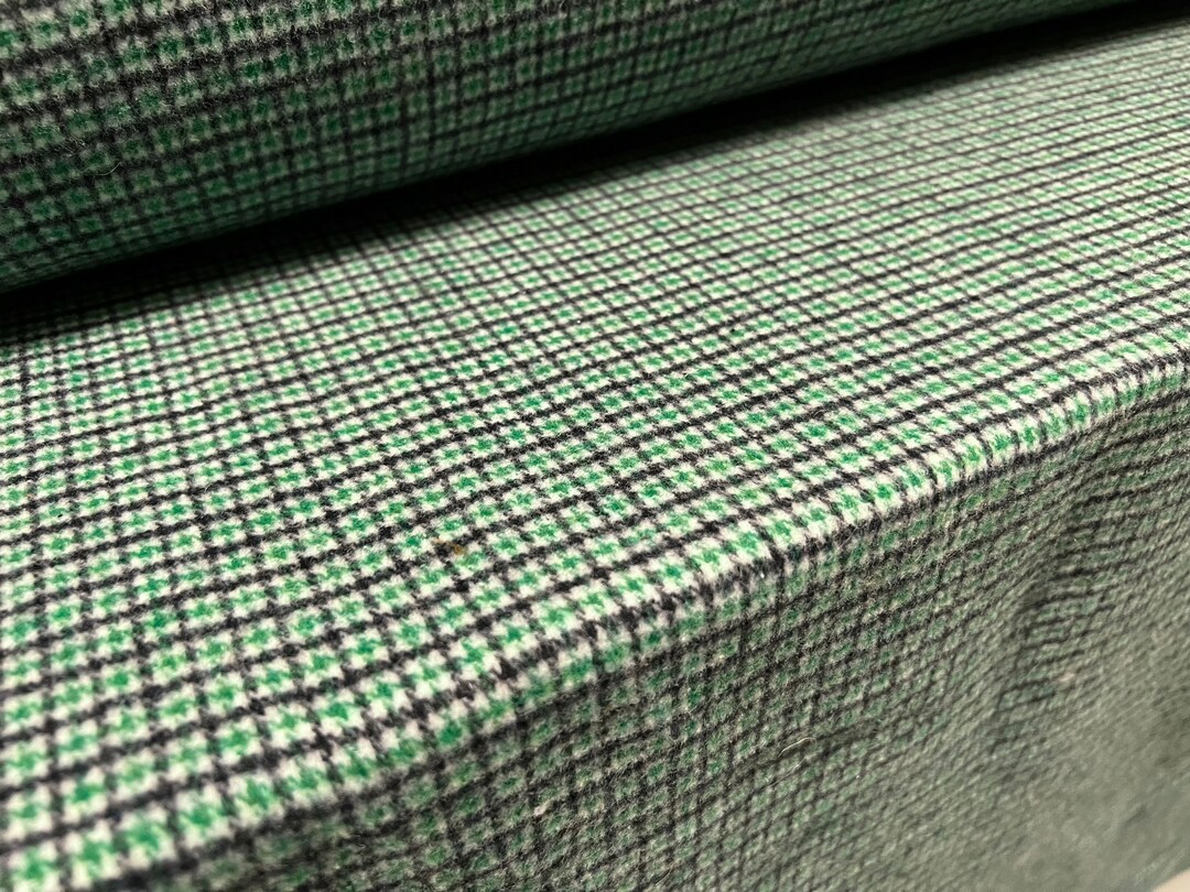 Wool Mouflon Flannel Brushed Woven Fabric, per Metre - Country Check ...