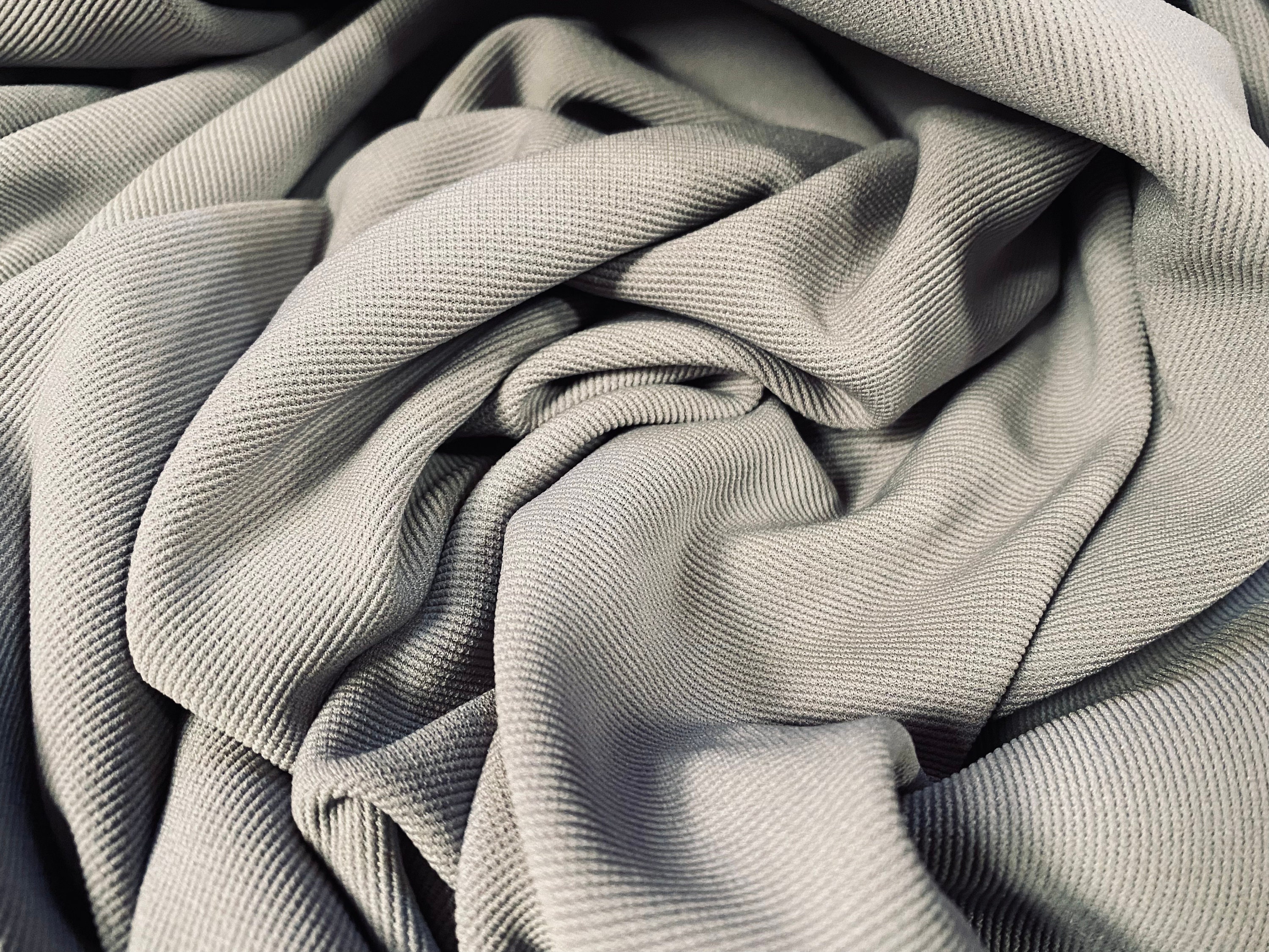 Fine Ottoman Rib Stretch Jersey Fabric per Metre Silver - Etsy UK
