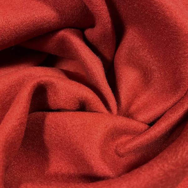 Red Wool Fabric - Etsy