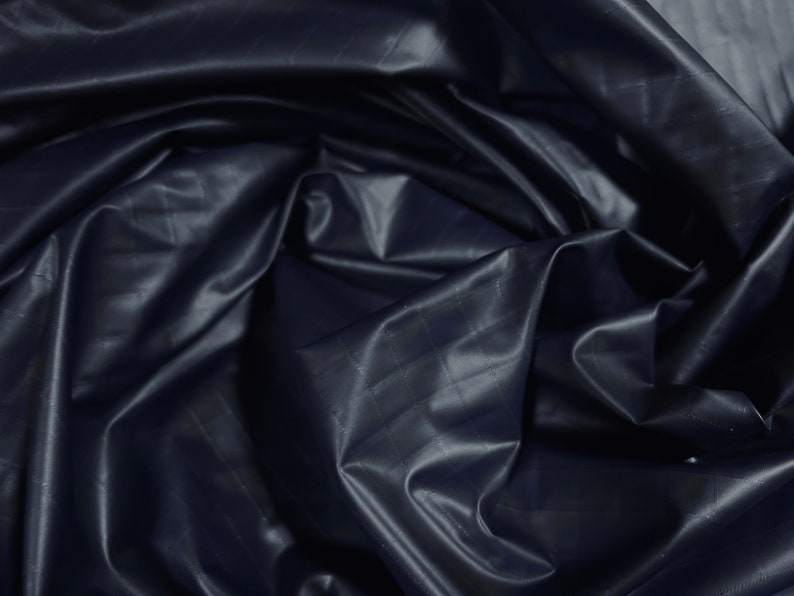 P.U. Coated Ripstop Nylon Fabric, per Metre Plain Navy Blue - Etsy