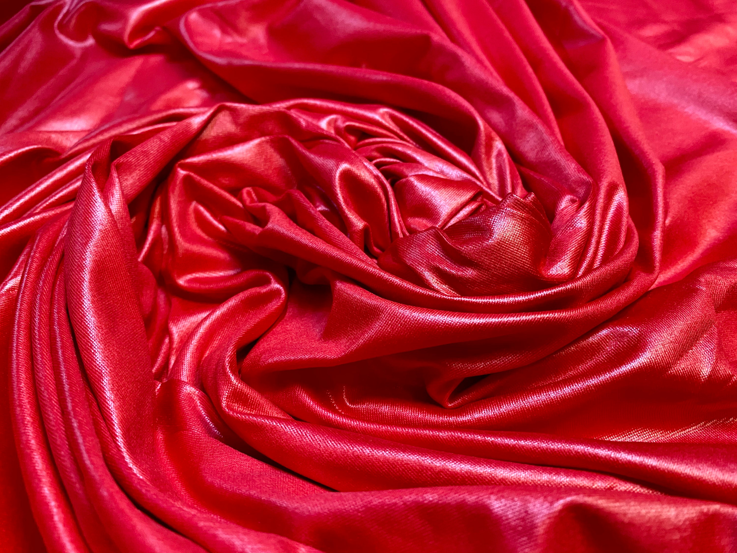 Ciré Wet Look Coated Stretch Spandex Jersey Fabric, per Metre - Red - Etsy