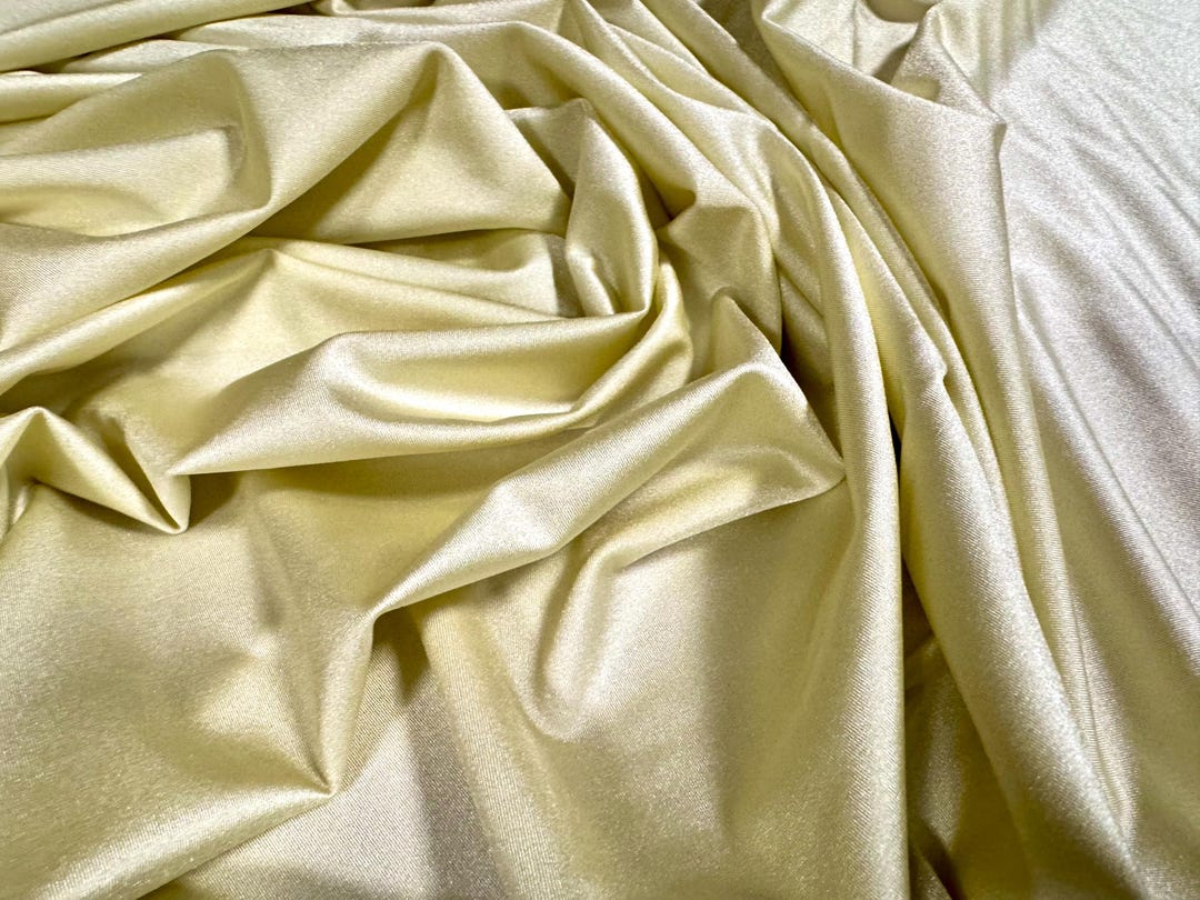 Swimwear Stretch Spandex Jersey Fabric, per Metre - Plain - Champagne ...