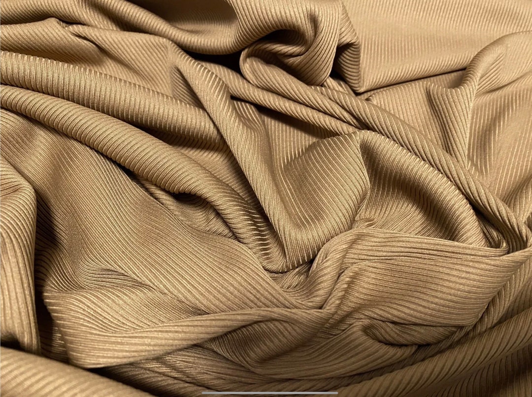 Heavyweight Stretch Spandex Jersey Fabric, per Metre - Plain - Camel - Etsy
