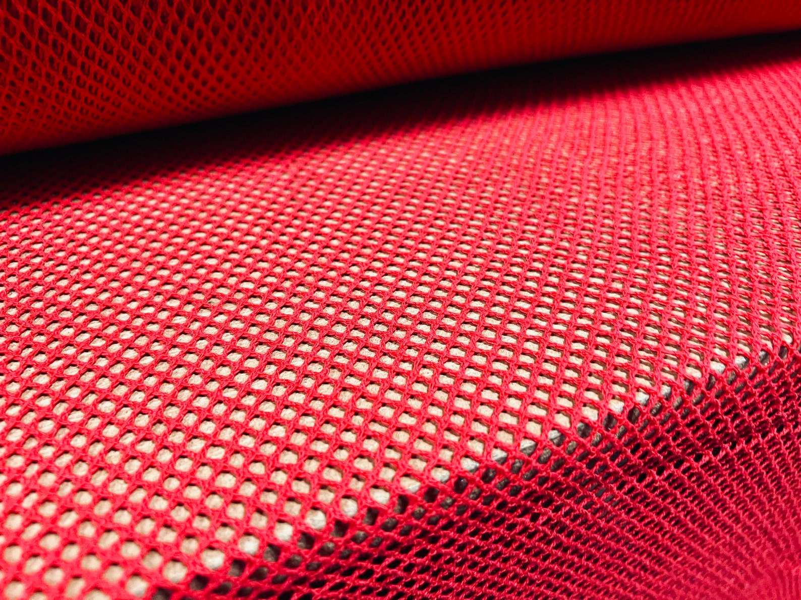 Fishnet Mesh Net Jersey Fabric, per Metre - Plain - Red - Etsy